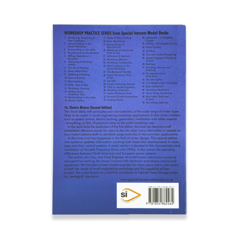 BOOK 16 - ELECTRIC MOTORS - Myford Tools