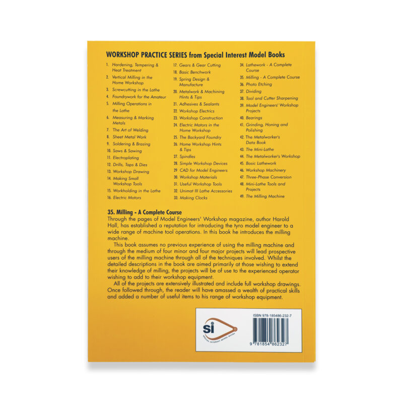 BOOK 35 - MILLING A COMPLETE COURSE - Myford Tools