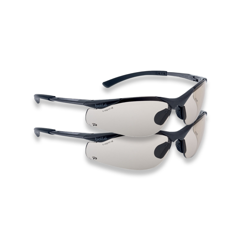 Bolle Safety Glasses Contour II Range PSSCONT -C10 Clear Lens x 2 pairs ...