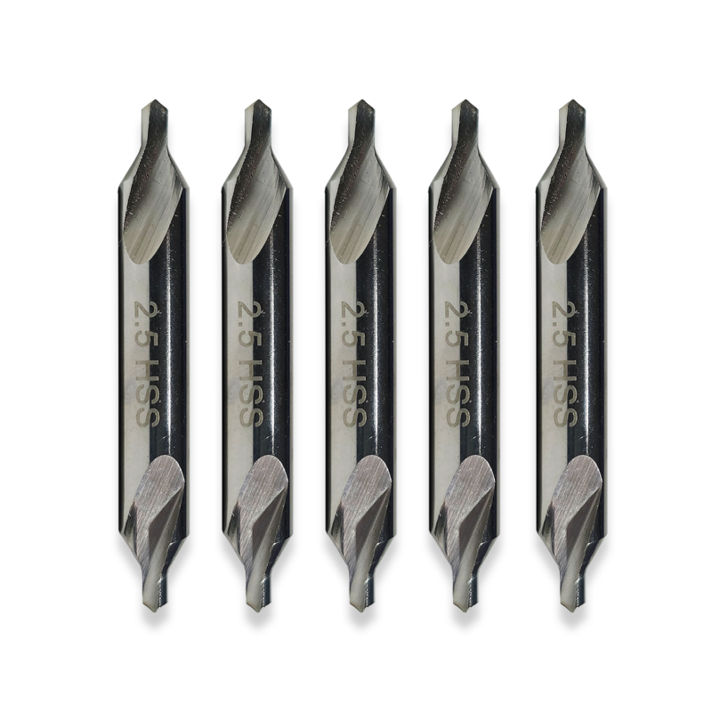 5 x Centre Drills 2.5mm Diameter - Myford Tools