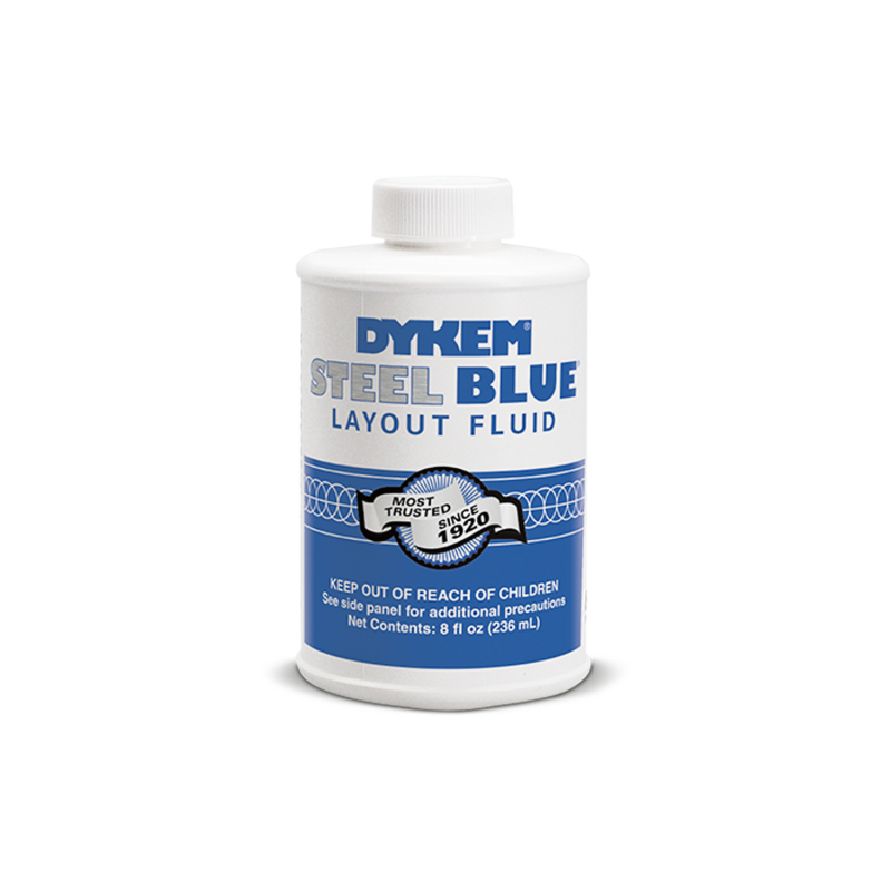 DYKEM Engineers Steel Blue Layout Fluid 8oz | 236ml Bottle With Brush ...