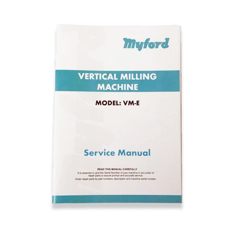 MANUAL FOR VM-E MILLING MACHINE - Myford Tools