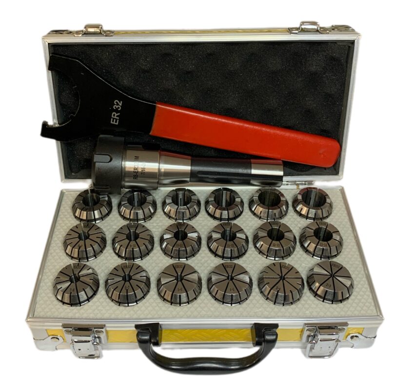 R8 ER32 Collet Chuck, Collets & Spanner Set 2-20mm - Myford Tools