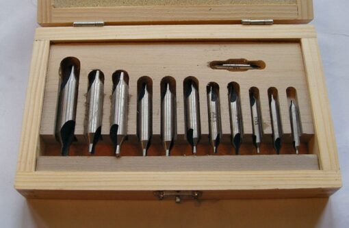 12PC SET OF CENTRE DRILL'S (SLOCOMBE DRILL'S) - Myford Tools