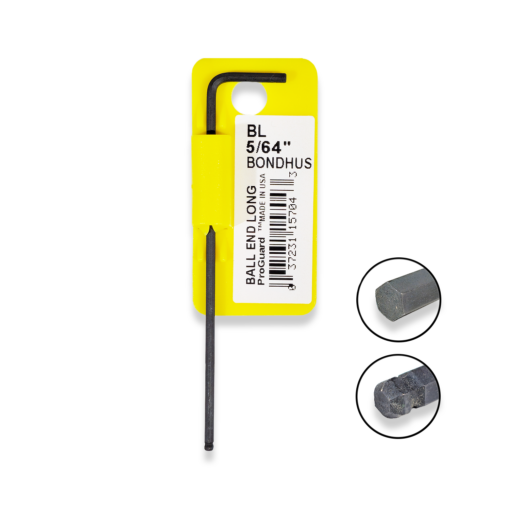 BONDHUS 5/64" Allen Key Ball End Hex Long Arm 15704 - Myford Tools