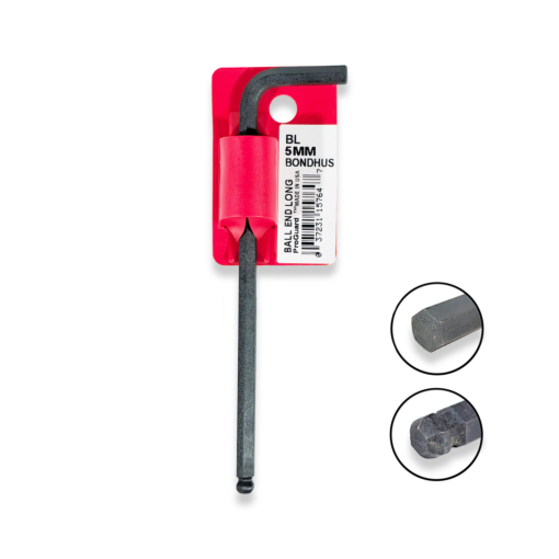 BONDHUS 5mm Allen Key Ball End Hex Long Arm 15764 - Myford Tools