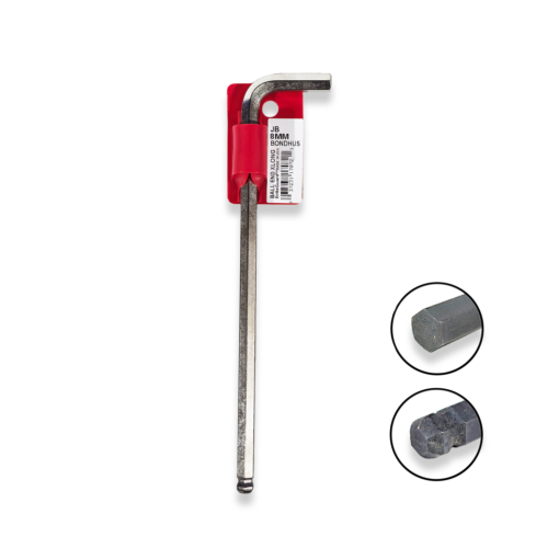 BONDHUS 8mm Ball End Hex Long Allen Keys BriteGuard Finish 17072 ...