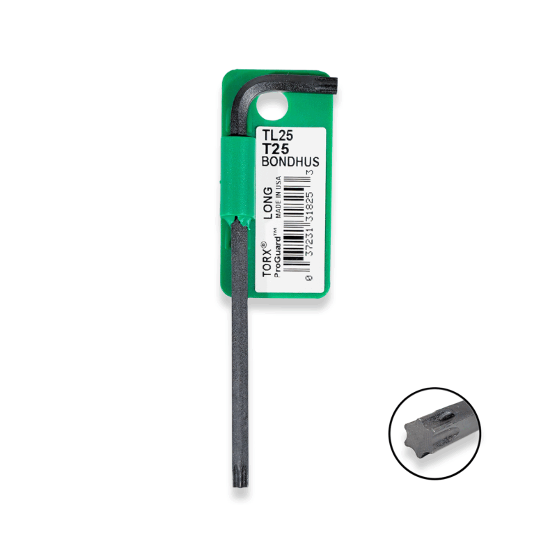 BONDHUS T25 Long Arm Torx 25 Allen Key 31825 - Myford Tools