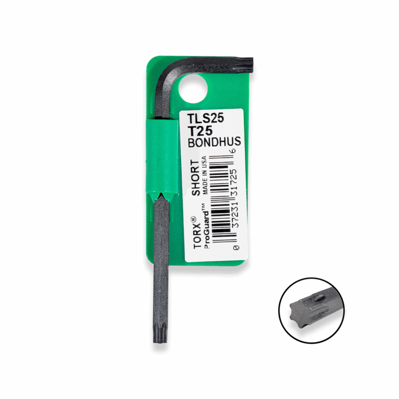 BONDHUS T25 Short Arm Torx 25 Allen Key 31725 - Myford Tools
