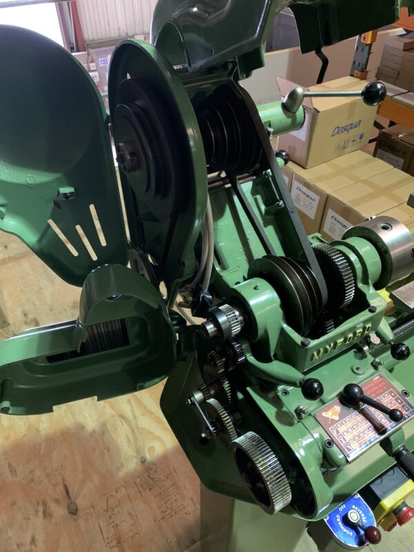 Myford Super 7 lathe with gearbox power cross feed motor switch cabinet ...