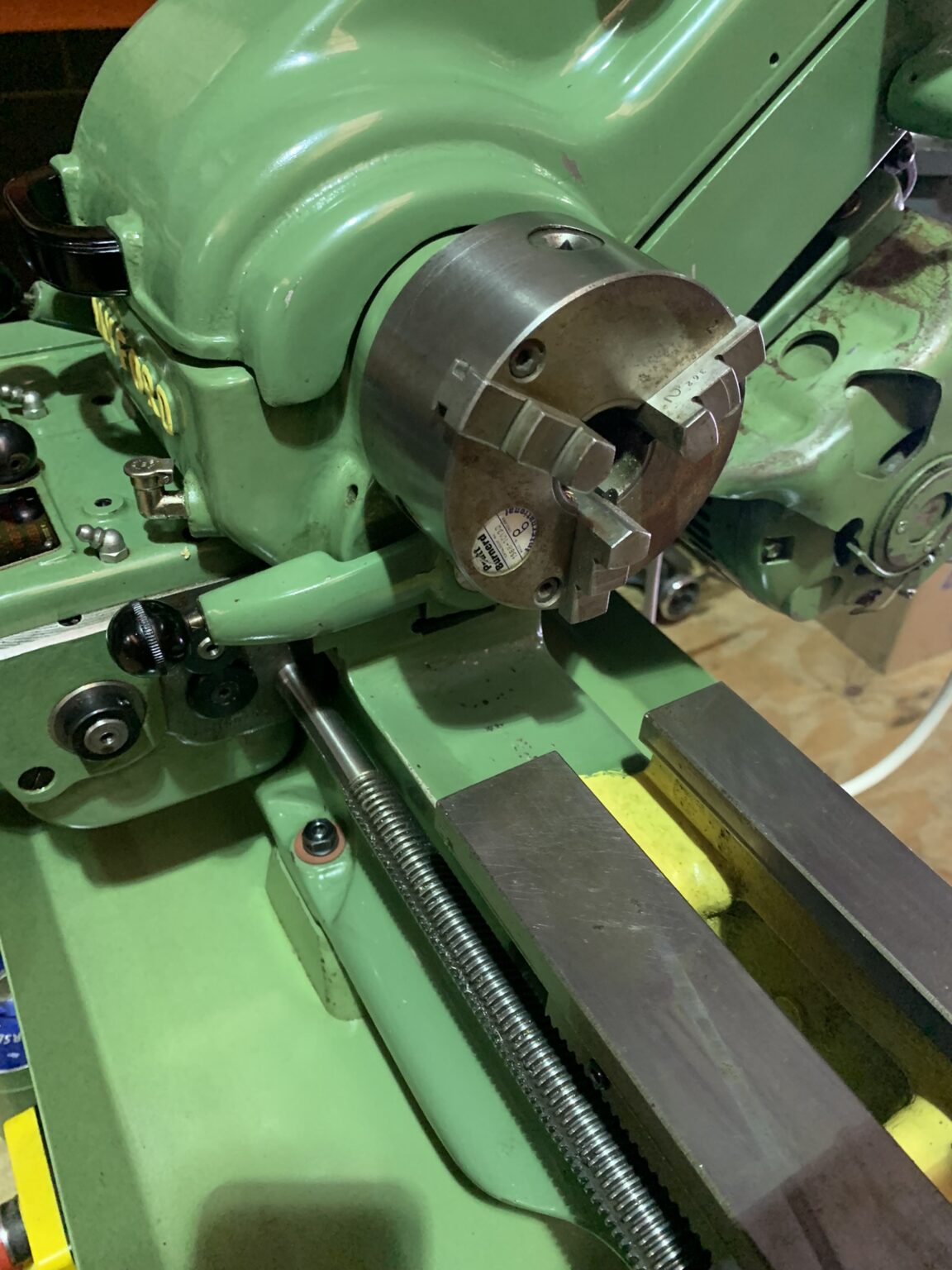 Myford Super 7 lathe with gearbox power cross feed motor switch cabinet ...