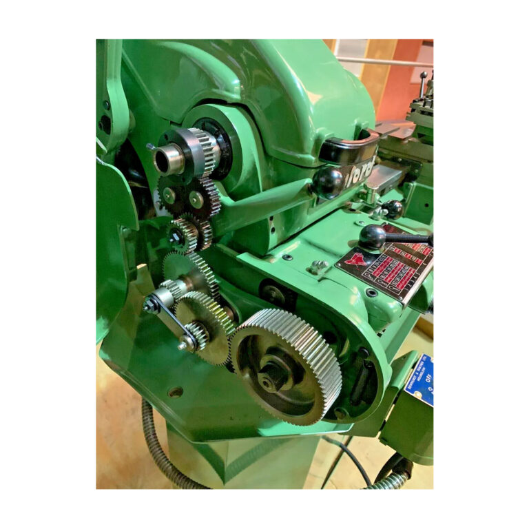 Myford Super 7 lathe with gearbox power cross feed motor switch quick ...