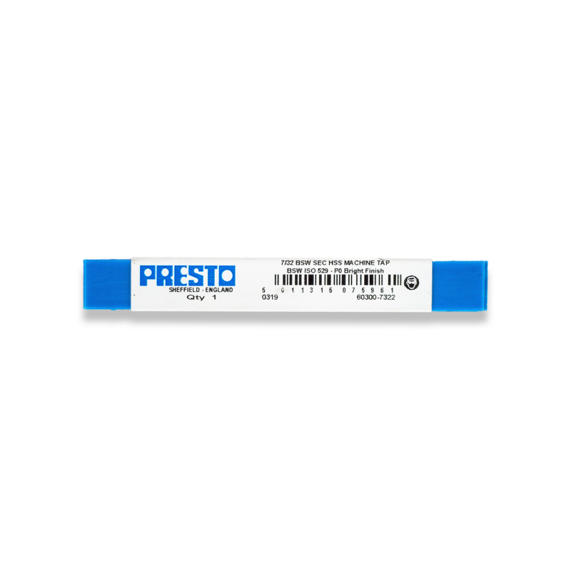 PRESTO 7/32" x 24TPI BSW SECOND TAP - Myford Tools